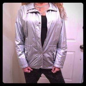 Jones Wear | Jackets & Coats | Silver Light Weight Jacket Jones Wear So ...